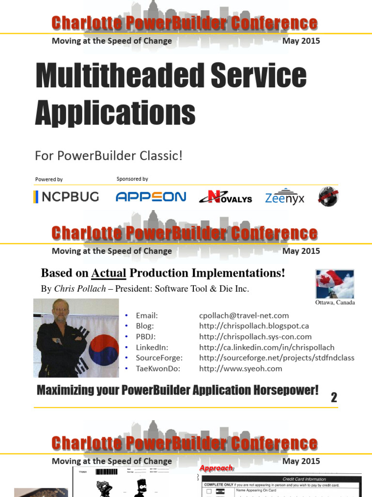 Multitheaded Service Applications: Charlotte Powerbuilder Conference | PDF | Web Service ...
