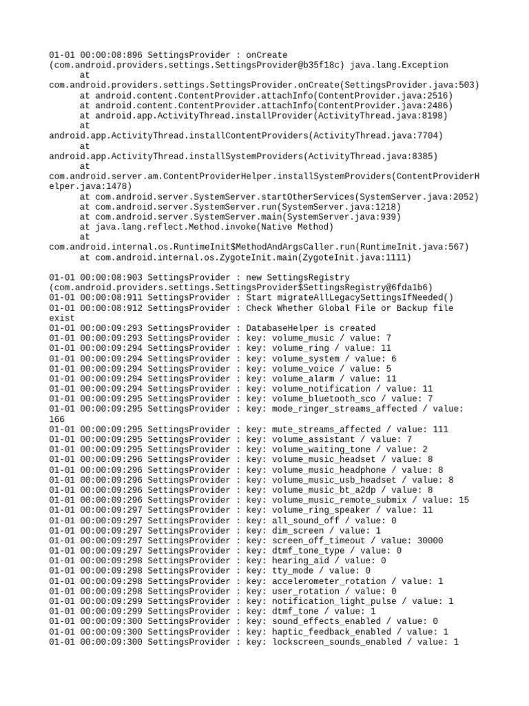 Settings Provider | PDF | Java (Programming Language) | Backup