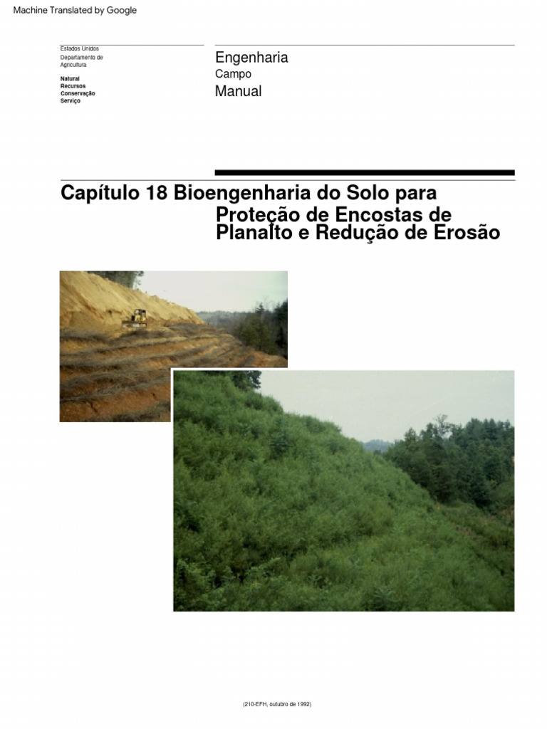 Soil Bioengineering For Upland Slope Protection and Erosion Reduction ...