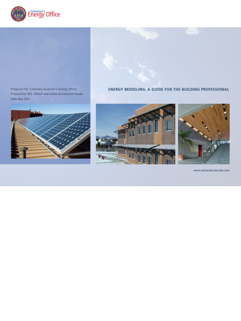 05 Colorado Energy Modeling Guide | PDF | Life Cycle Assessment ...