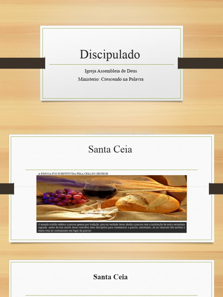 Discipulado Santa Ceia | PDF