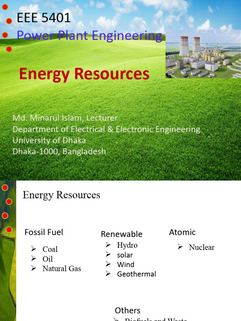 2 Lecture 2 Energy Resources | PDF | Coal | Bituminous Coal