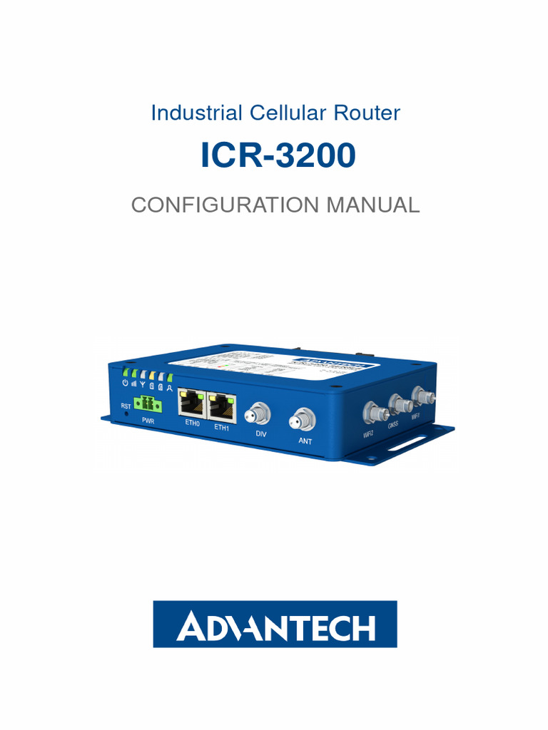 Icr 3200 Configuration Manual 20230303 | PDF | I Pv6 | Computer Network