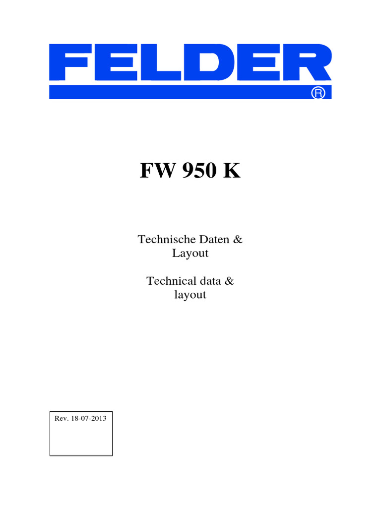 Layout FW 950 K | PDF