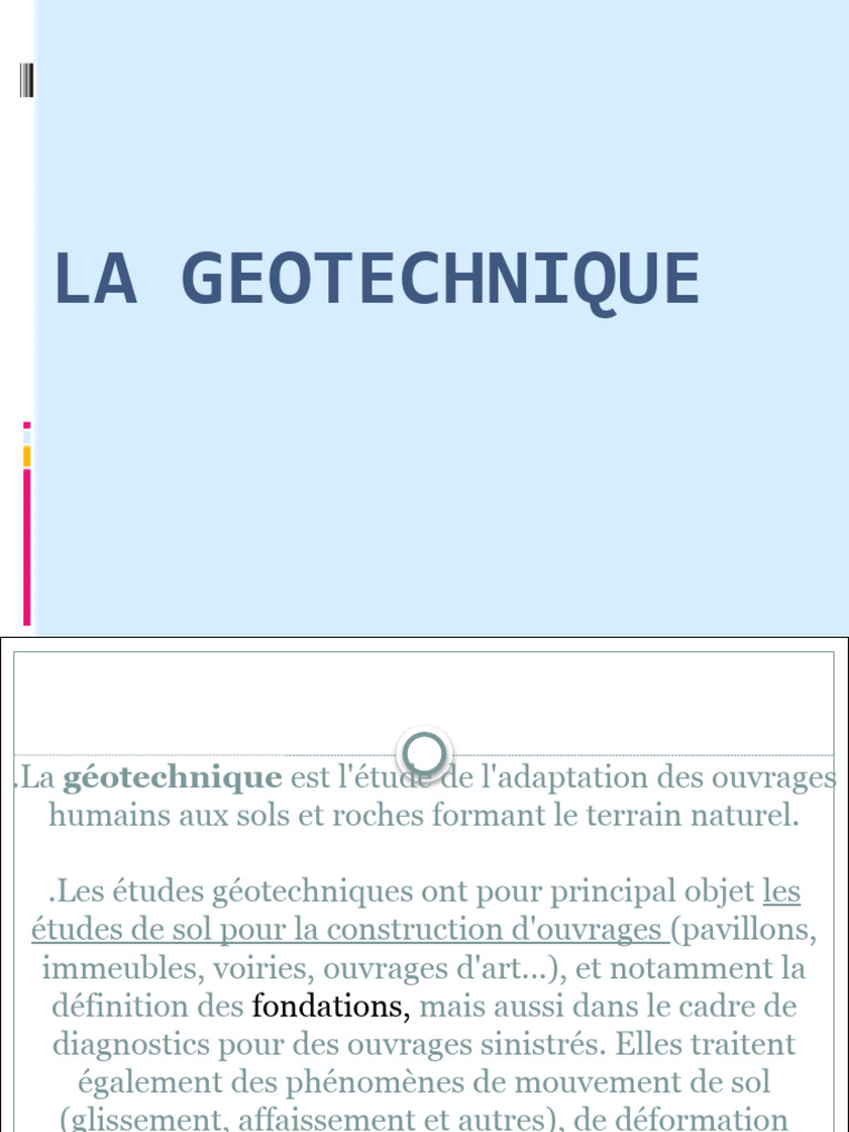 Geotechnique | PDF | Béton | Génie géotechnique