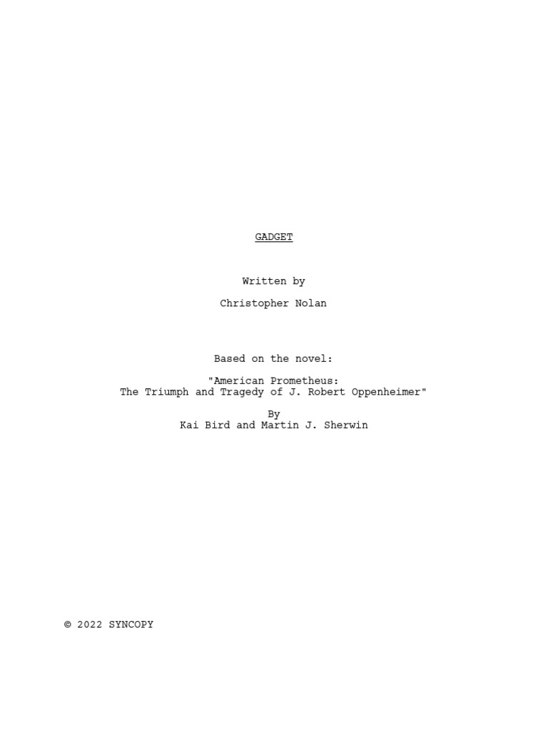 Oppenheimer 2023 | PDF | Nuclear Fission | Physics