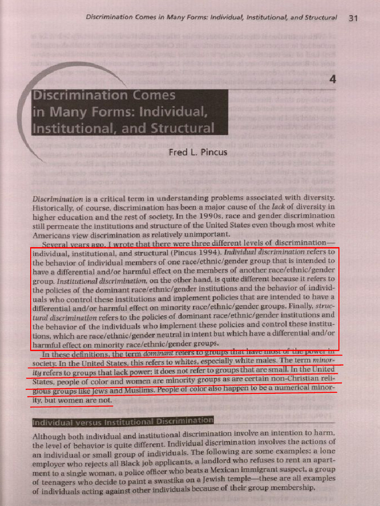 Discrimination | PDF