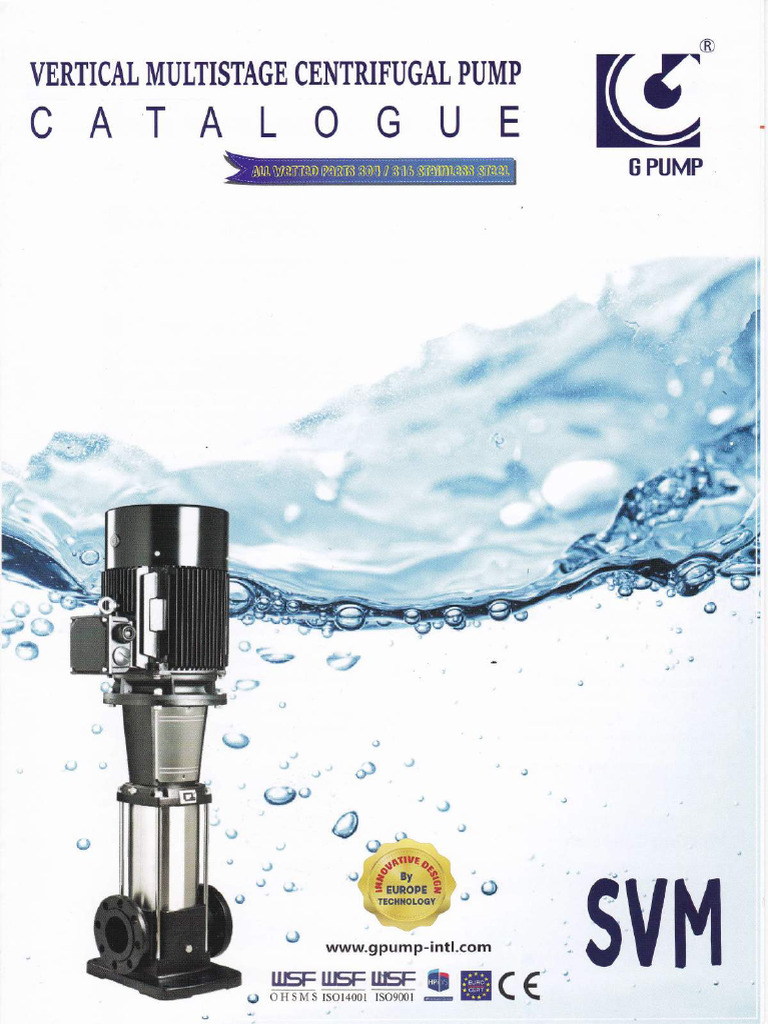 G Pump SVM Series | PDF | Pump | Civil Engineering