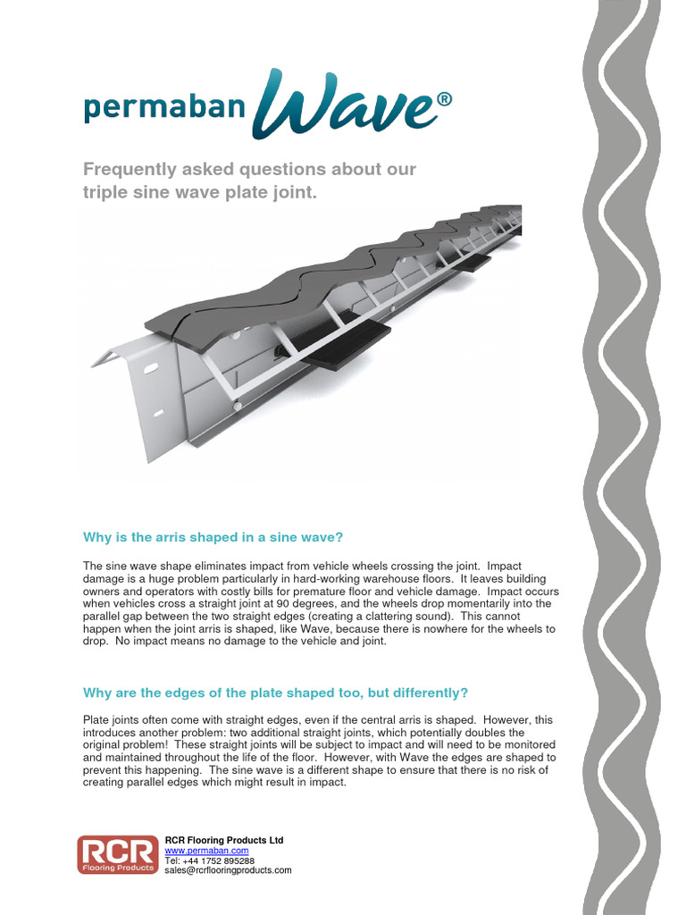 Permaban Wave FAQs Issue 6 131119 | PDF | Concrete | Manufactured Goods
