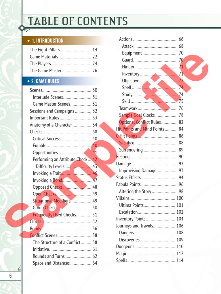 Sample | PDF | Role Playing Games | Tabletop Role Playing Game
