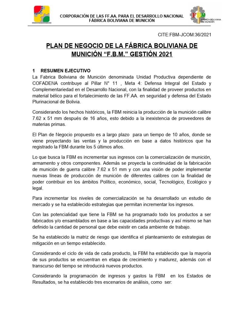 Plan de Negocio FBM | PDF | Publicidad | Facebook