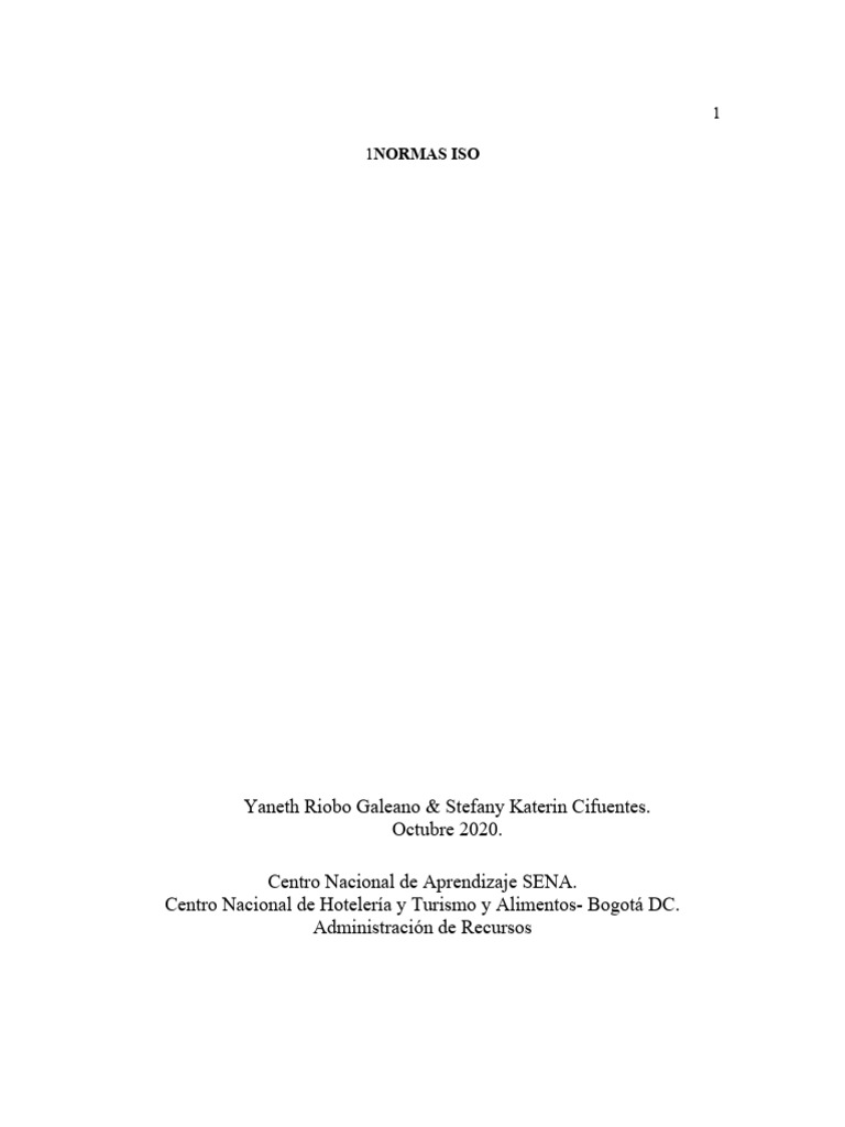 1normas Iso 1 | PDF | Iso 9000 | Business
