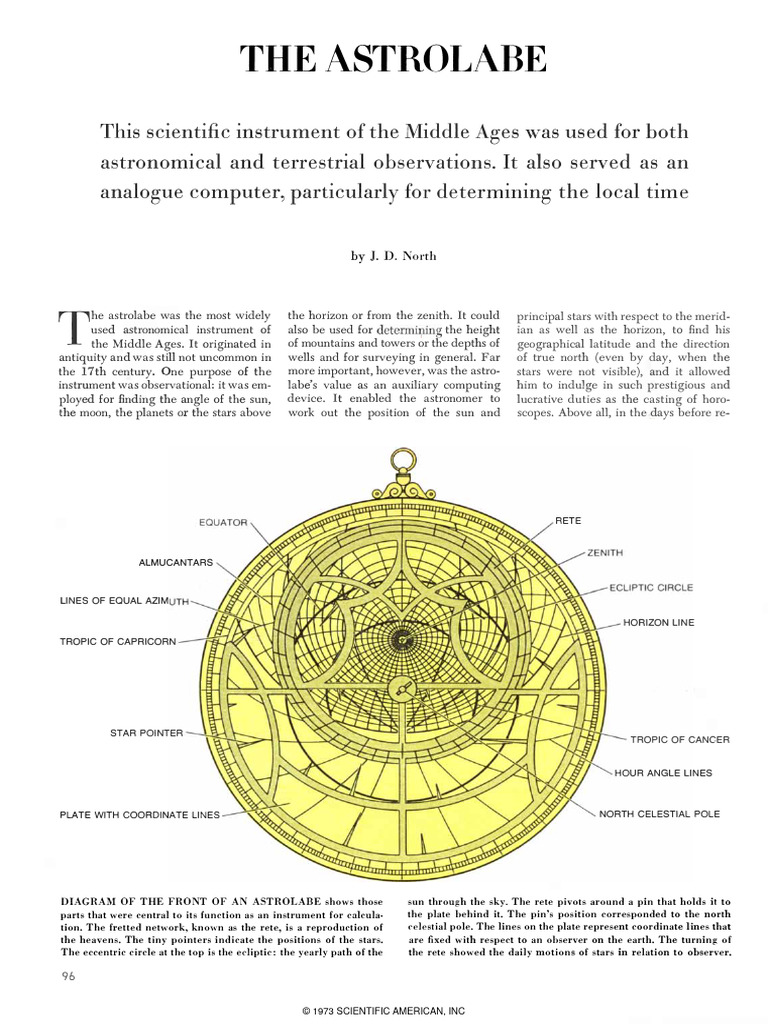 Understanding the Astrolabe's Function | PDF | Equator | Zodiac