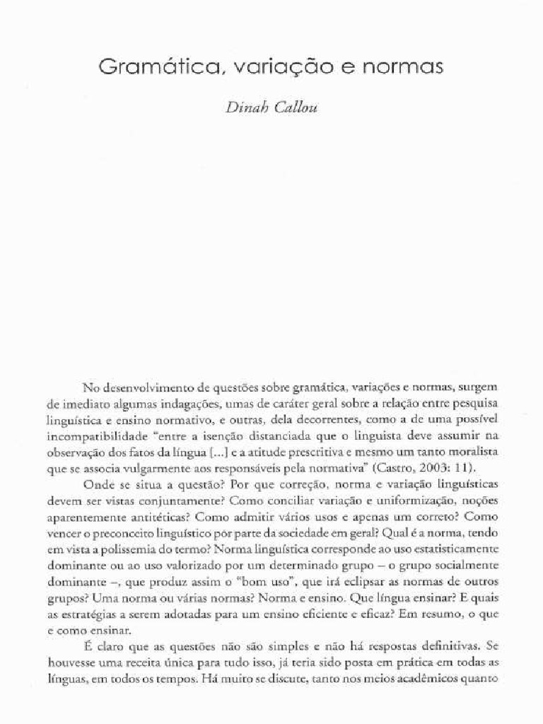 Callou (2007) | PDF