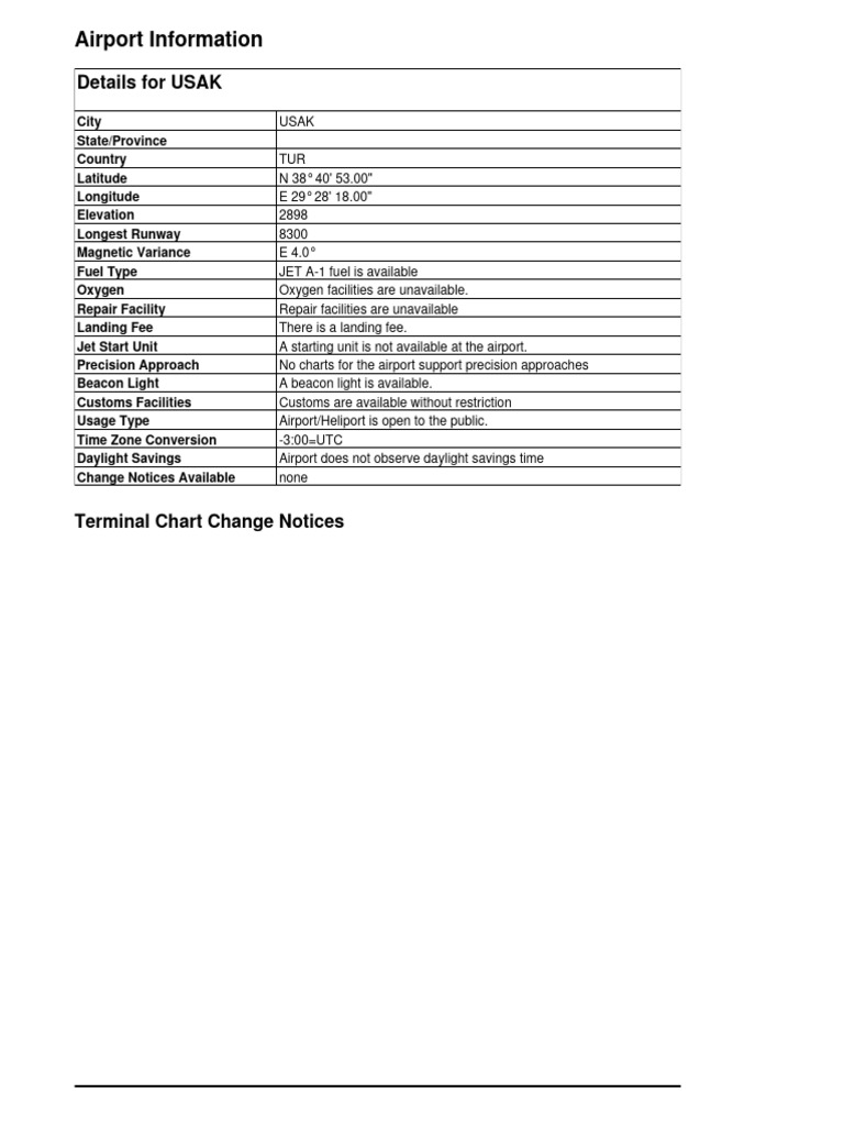 Usak | PDF | Runway | Airport