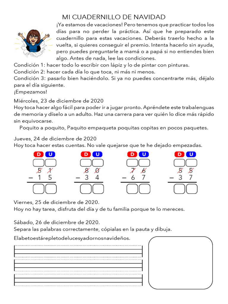 MI CUADERNILLO DE NAVIDAD | PDF