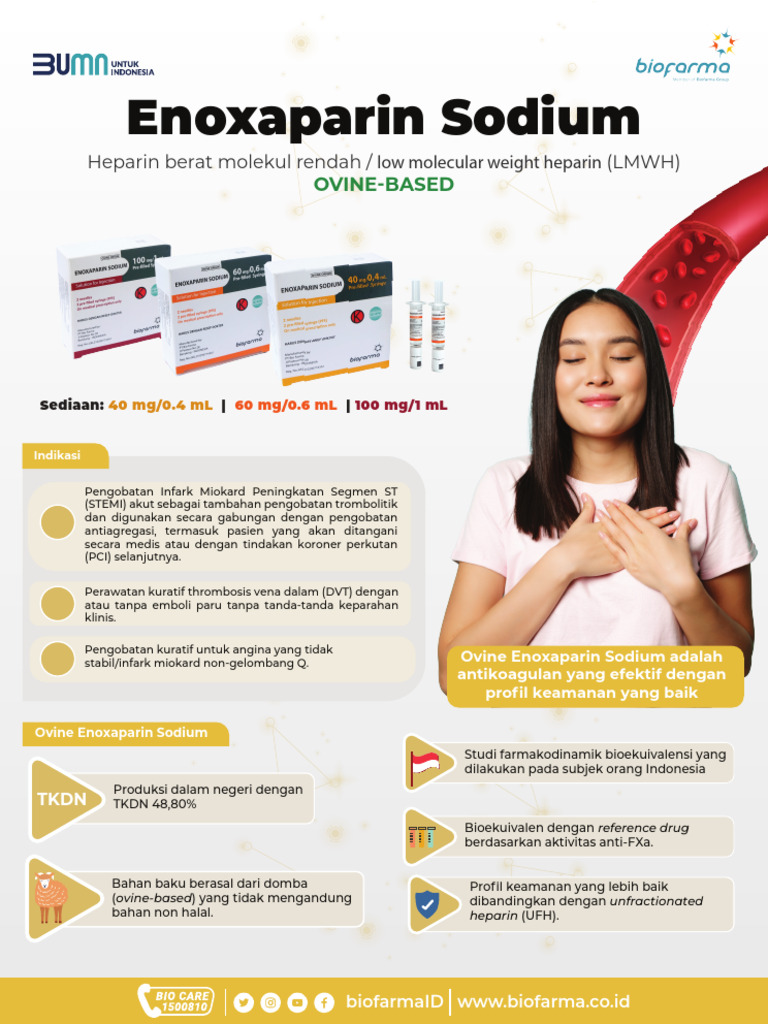 Enoxaparin: Antikoagulan Efektif untuk STEMI | PDF
