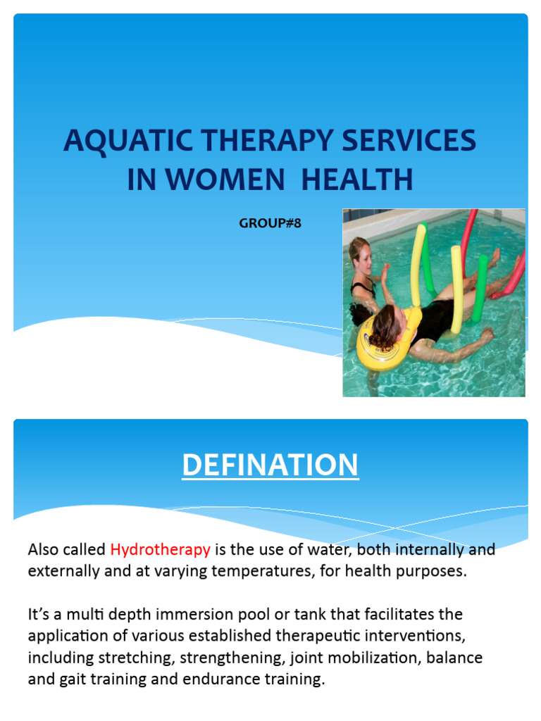 Aquatic Therapy Benefits for Women's Health | PDF | Diseases And ...