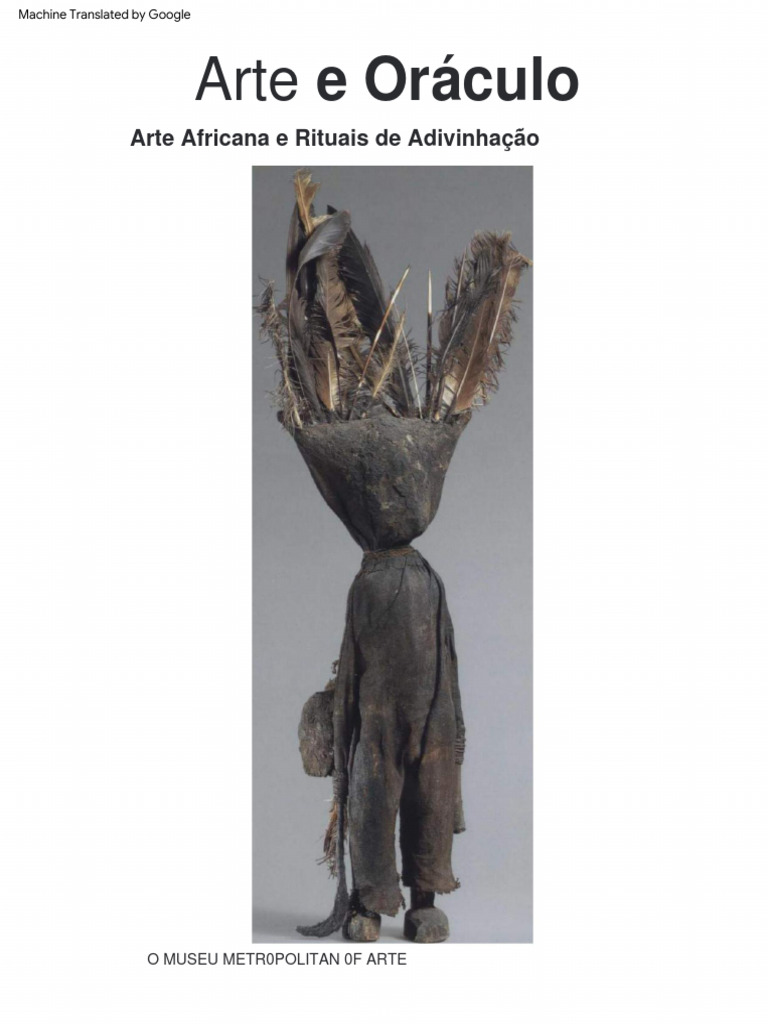 Art and Oracle African Art and Rituals of Divination Português ...