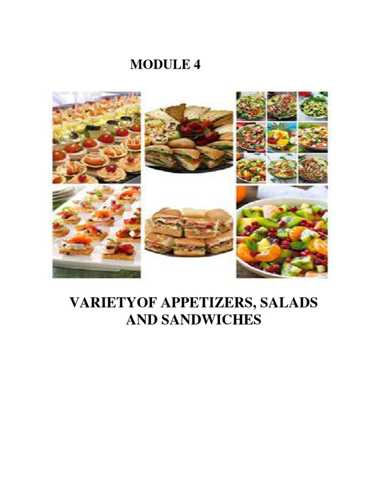 Module 4 | PDF | Salad | Hors D'oeuvre