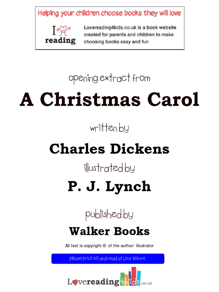 A Christmas Carol: Opening Extract | PDF | Ebenezer Scrooge | A ...
