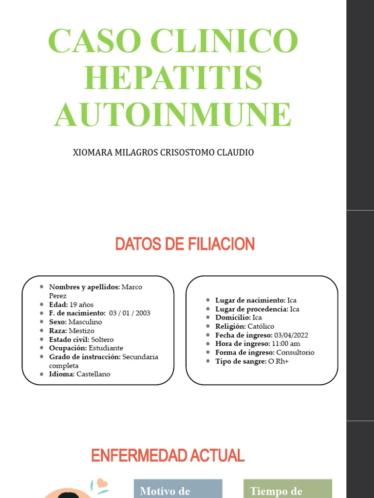 Caso Clinico Hepatitis Autoinmune | PDF
