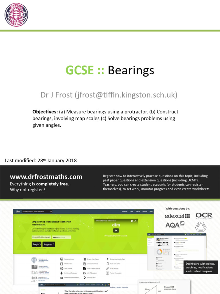 GCSE Bearings | PDF | Elementary Geometry