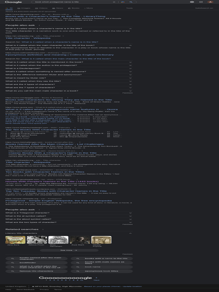 Book Which Protagonist Name Is Title - Google Search | PDF | Sherlock ...