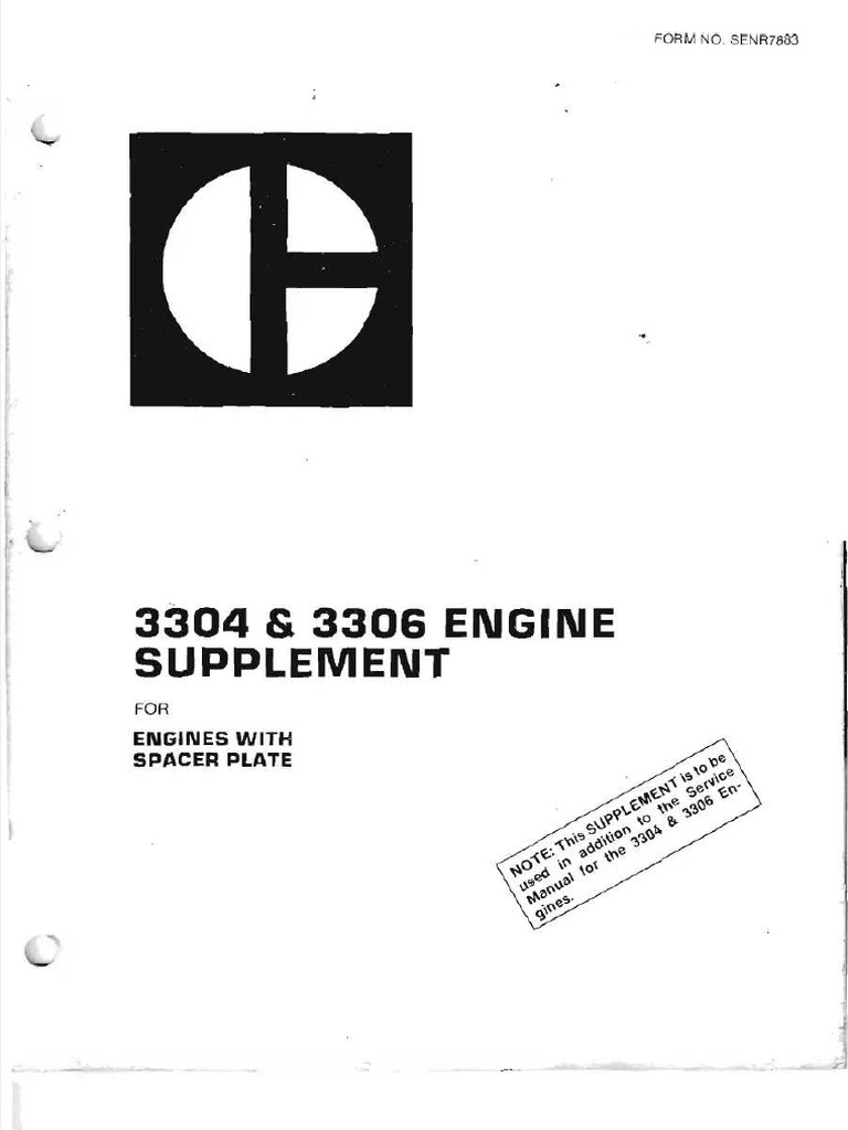 Torque Motor Caterpillar 3306 | PDF