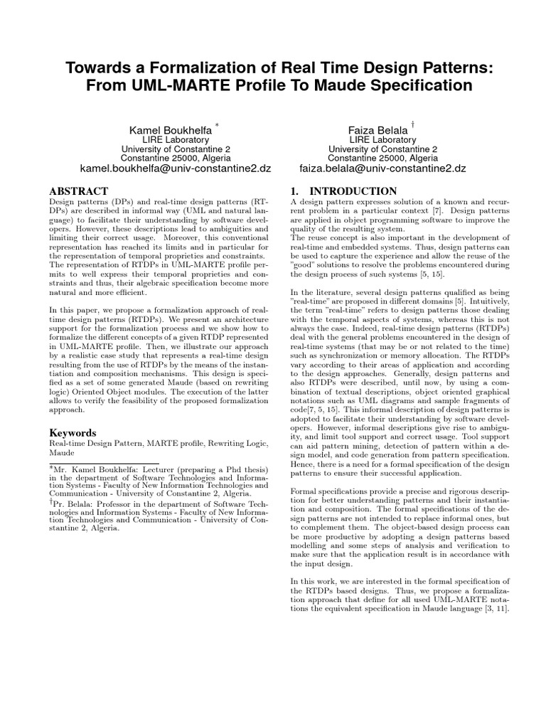 Design Patterns Formalization Pdf Class Computer Programming Object Computer Science 8063
