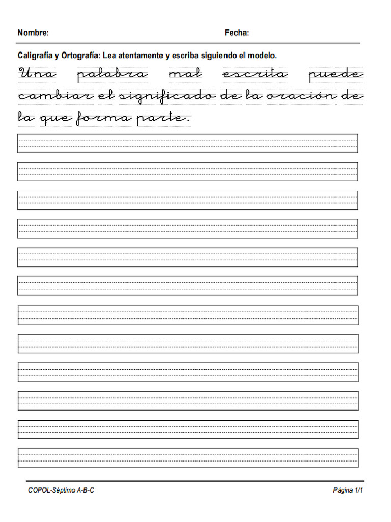 Caligrafía - Ortografia Acali 2 | PDF