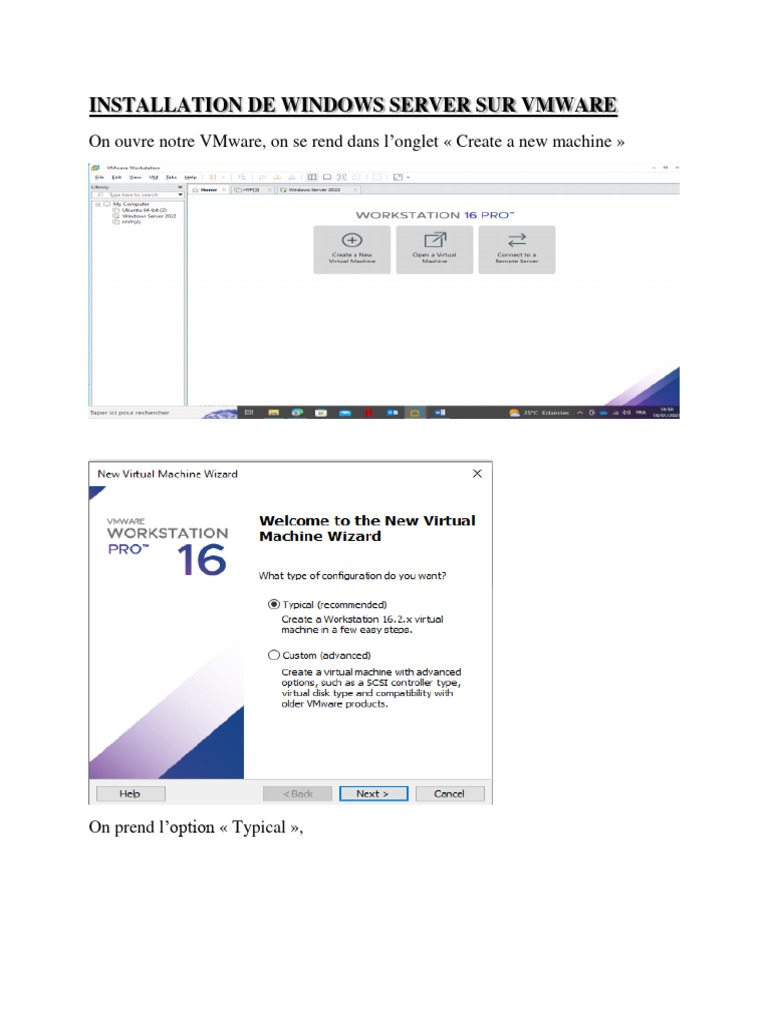 Installation de Windows Server Sur Vmware | PDF