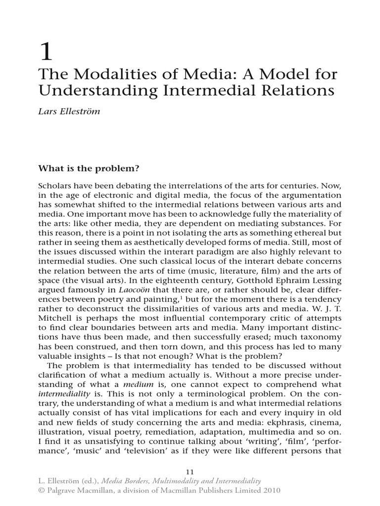 The Modalities of Media | PDF