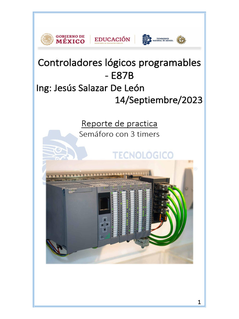 Simulación de Semáforo con PLC Siemens | PDF | Controlador lógico ...