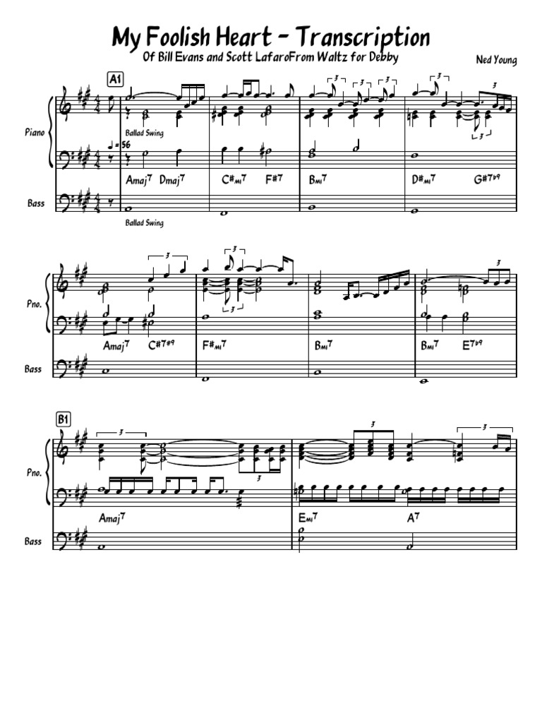 My Foolish Heart Transcription | PDF