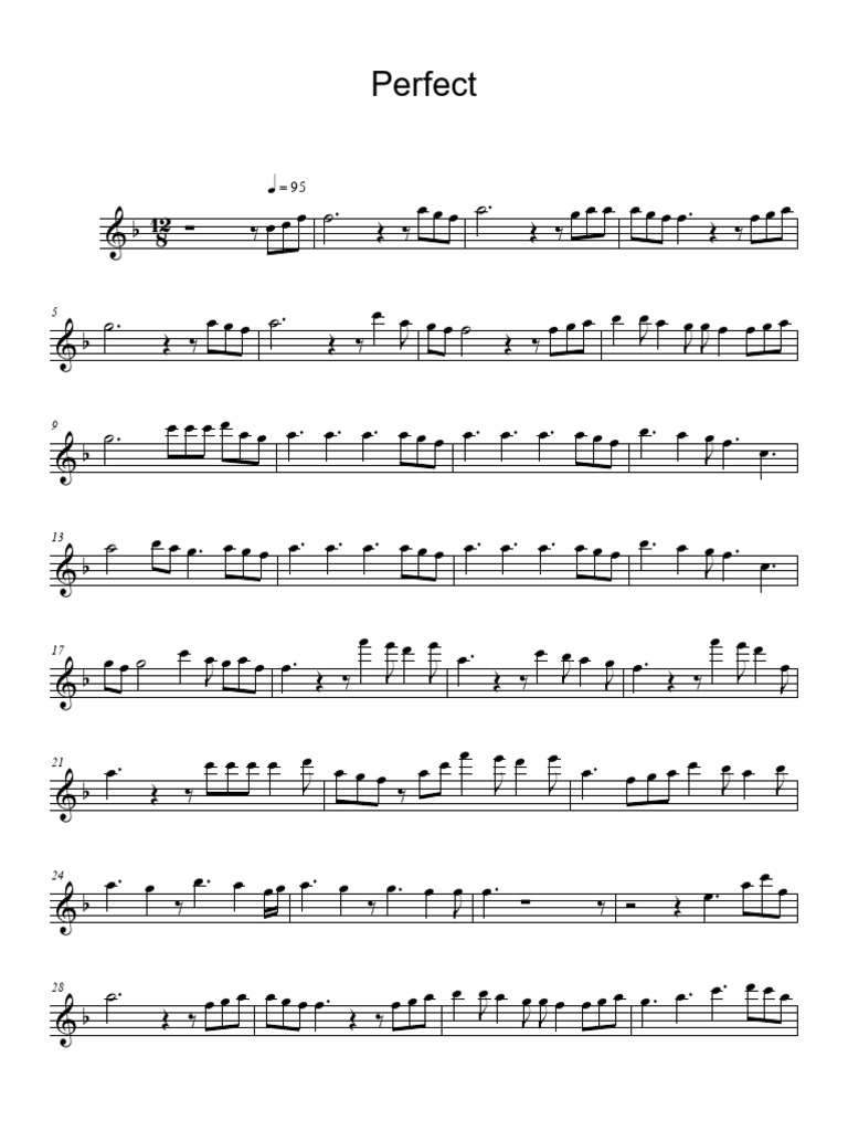 12 - PERFECT - Alto Sax | PDF