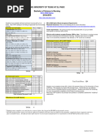 UTEP 2024-2025 BSN Degree Plan | PDF | Nursing