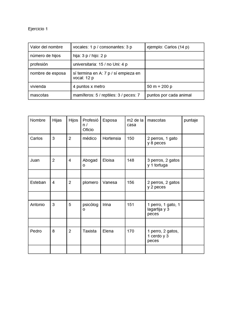 CALCULO - Realizar Los Cálculos Según El Baremo | PDF