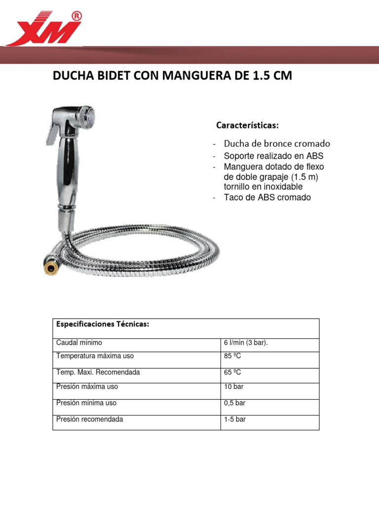 Medidas y Especificaciones del Bidet | PDF | Hogar, jardinería y bricolaje