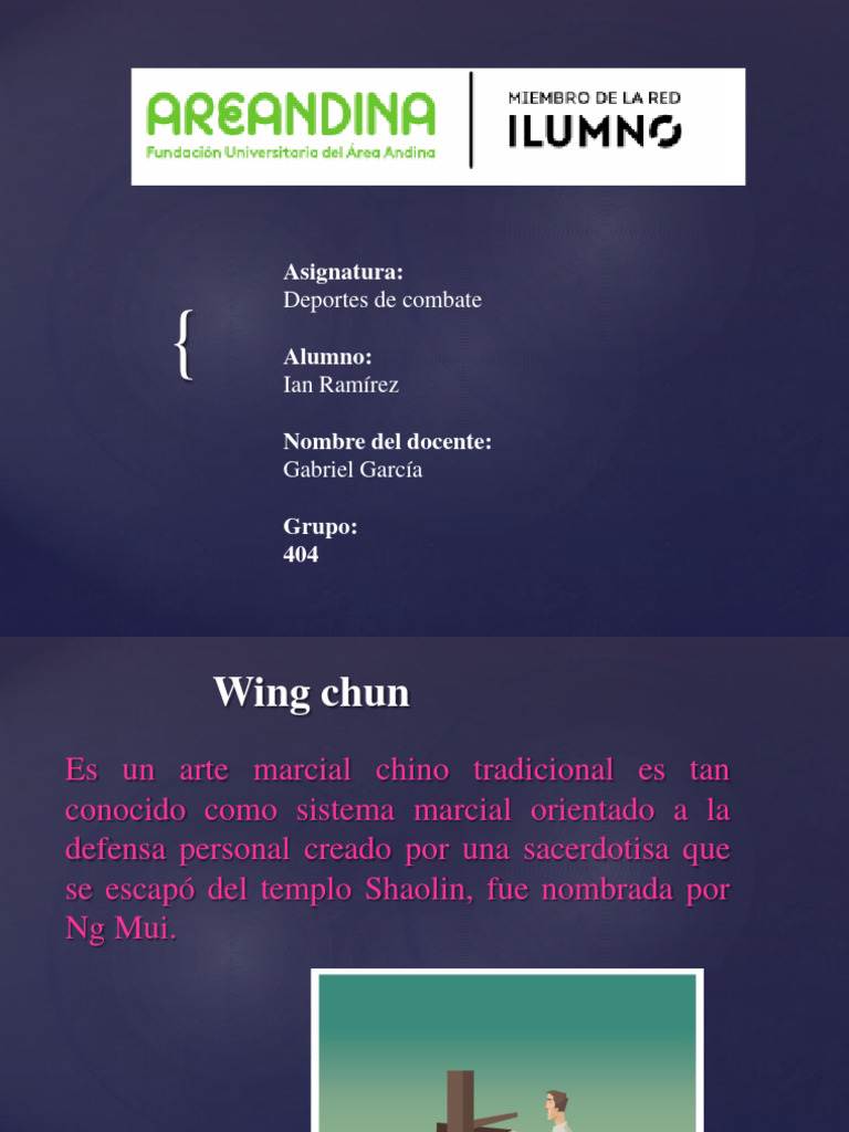 Historia y técnicas del Wing Chun | PDF | Wing Chun | Artes marciales ...