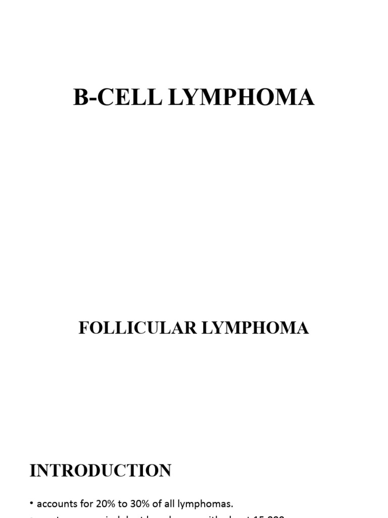 B-Cell Lymphoma | PDF | Lymphoma | Epidemiology