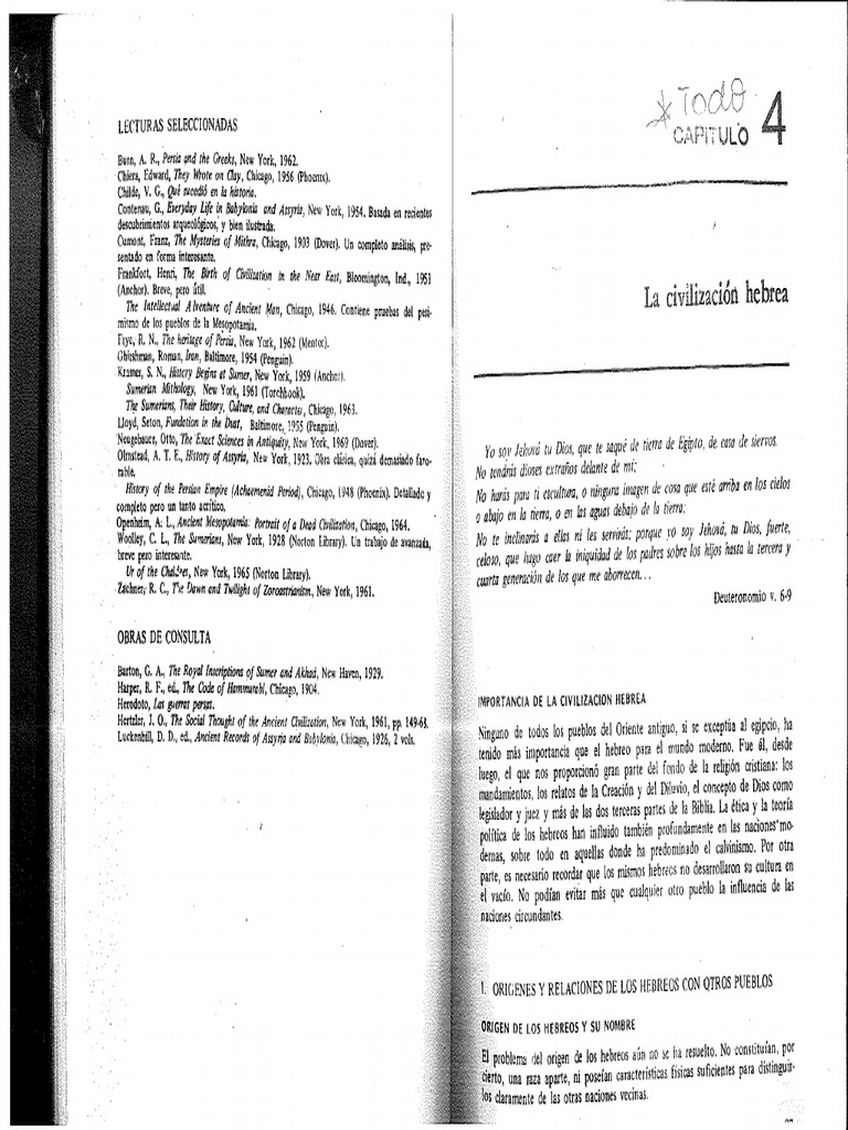La Civilización Hebrea | PDF