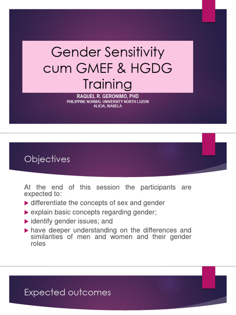 Gender Sensitivity Training 1 | Download Free PDF | Gender | Gender Studies