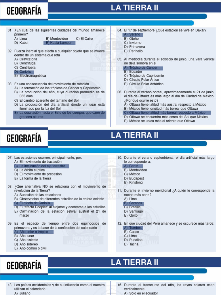 04.enero 2022.geografía - La Tierra II | Descargar gratis PDF | Tierra ...