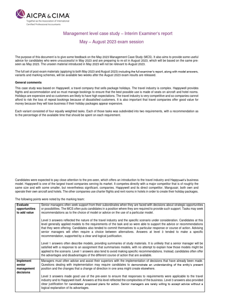 Examiners Interim Report MCS May 2023 9a2bce1130 | PDF | Financial ...