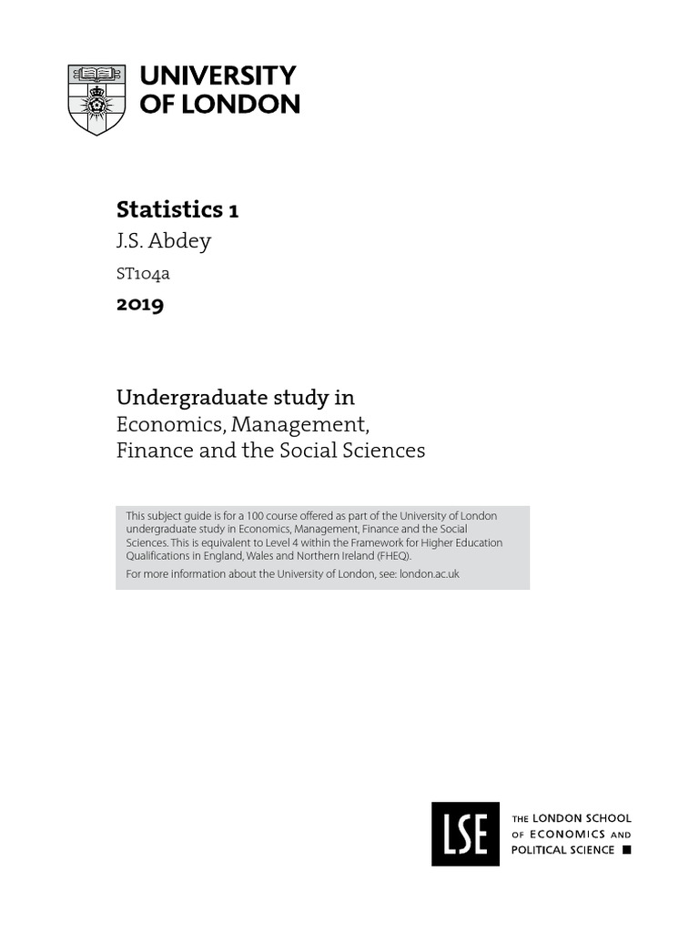 Study Guide 2019 | PDF | Statistics | Regression Analysis