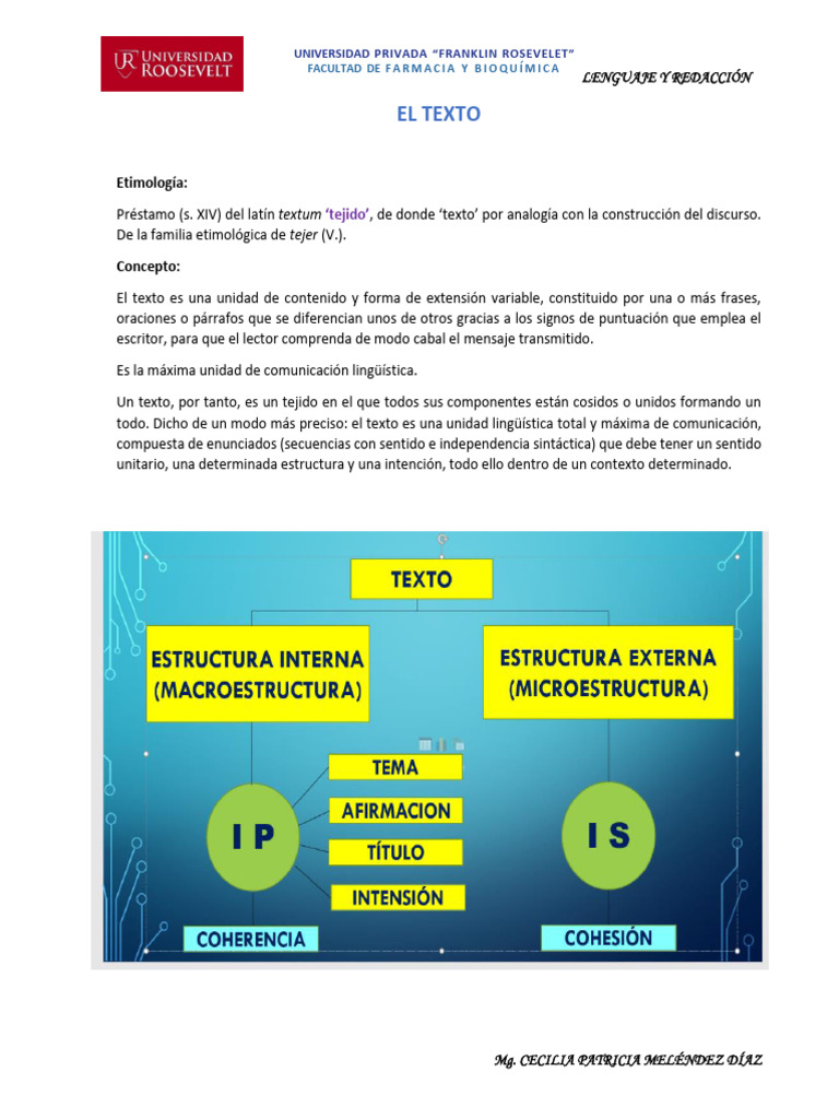 El Texto Estructura y Tipos | PDF | Comunicación | Palabra
