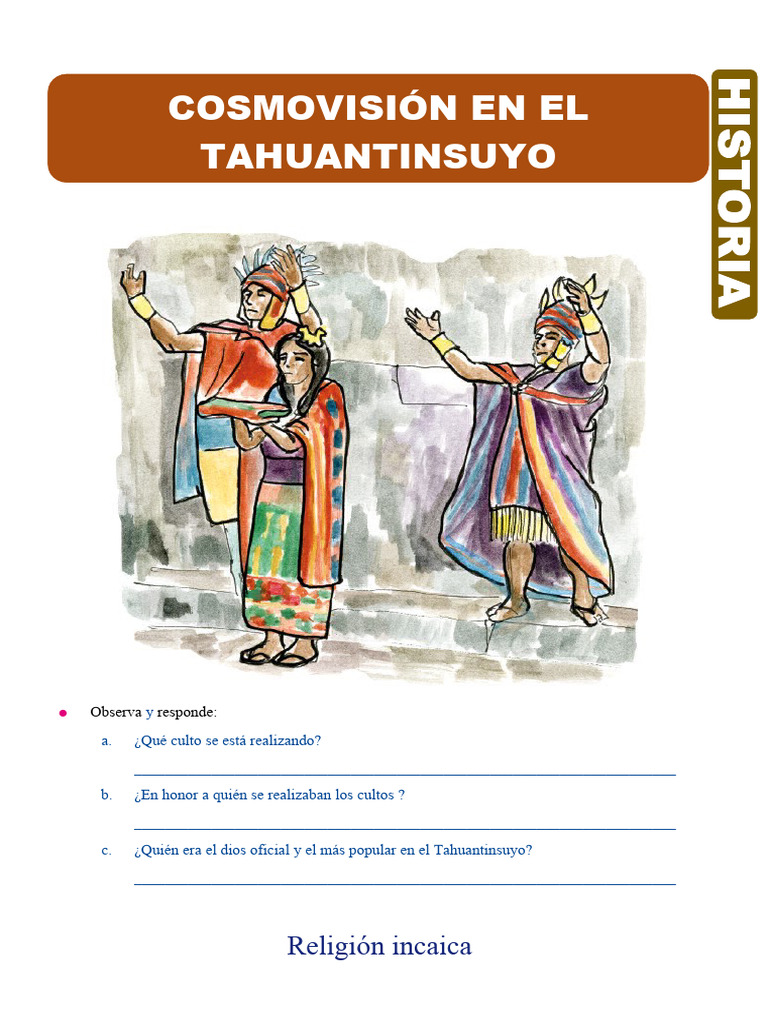 Cosmovisión en El Tahuantinsuyo | PDF | Imperio Inca | Metafísica De La ...