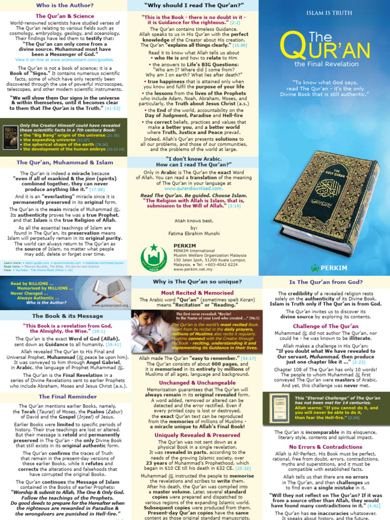 The Quran The Final Revelation | PDF | Quran | Islam