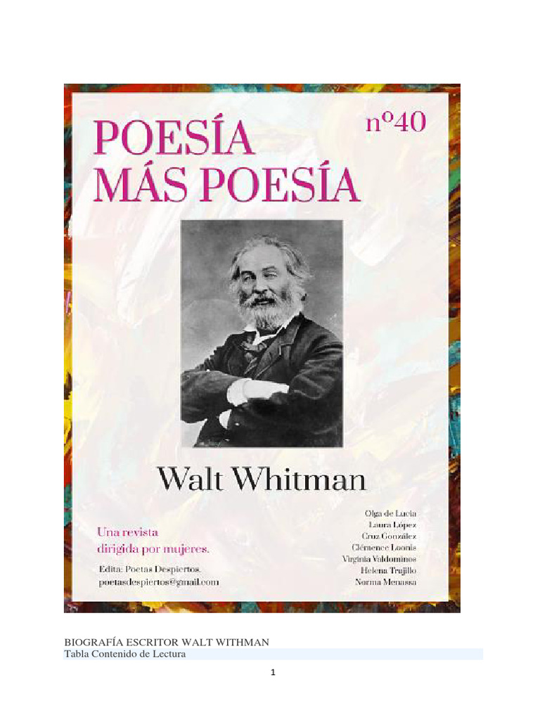 Walt Withman | PDF | Walt Whitman